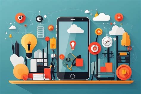 Premium Photo Business Team Working For Mobile Application Development And Design Process Concept