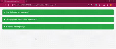 Mastering The Html Details And Summary Elements