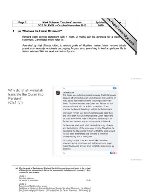 History And Culture Of Pakistan Exam Style Qs Nigel Kelly O Level Pdf