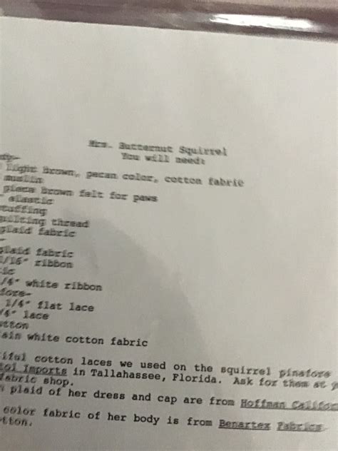 Squirrel Doll Pattern Etsy