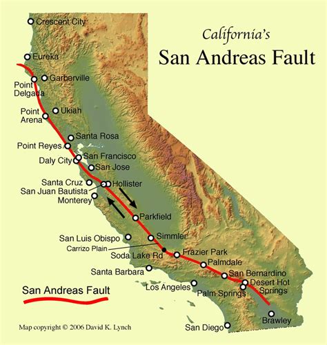 San Andreas Fault Los Angeles Map Caleb Steinfeld L