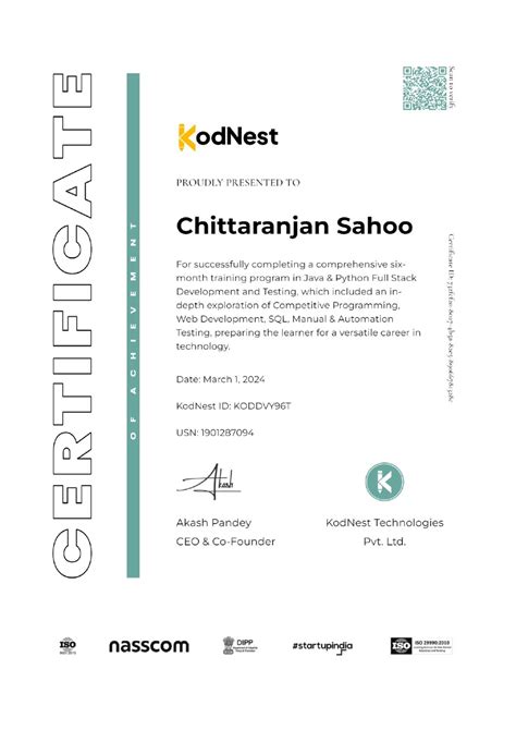 Chittaranjan Sahoo On Linkedin Kodnest