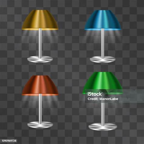 3 금속 크롬 램프 그늘 전기 조명 세트 투명 한 배경에 고립 된 현대 로프트 인테리어 디자인 우아한 데스크톱 램프 전구 조명입니다 최소한의 인테리어 디자인입니다 0명에