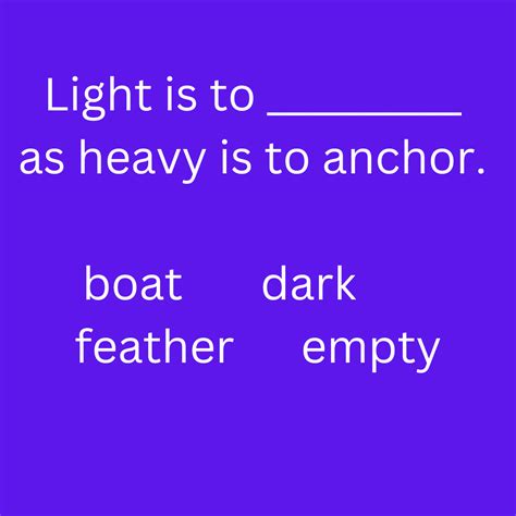 Can You Solve These Word Analogies Cognitive Literacy Solutions