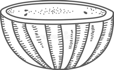 Melon Line Drawing Stock Illustrations 2582 Melon Line Drawing Stock
