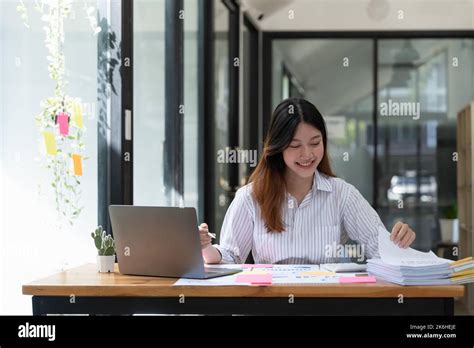 Accounting Planning Budget Concept Business Woman Offices Working For