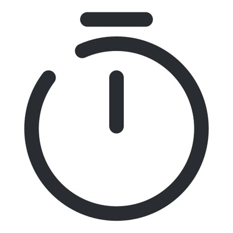Timer User Interface And Gesture Icons