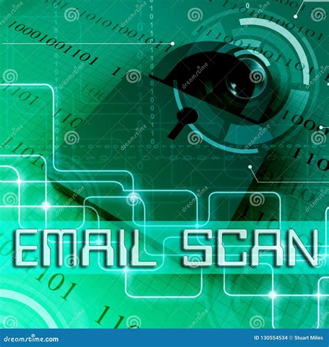 Email Scan Means Malicious Code Scanning D Rendering Stock Illustration Illustration Of Scan