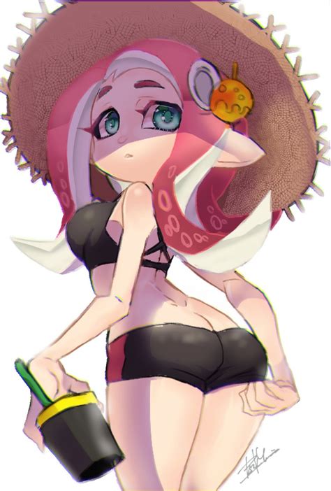 Octoling Player Character And Octoling Girl Splatoon Drawn By Isamu Ki Yuuki Danbooru