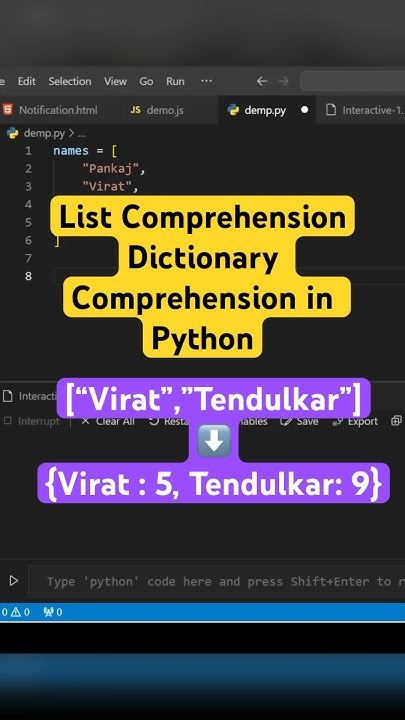 List Comprehension And Dictionary Comprehension In Python With Examples Coding Programming