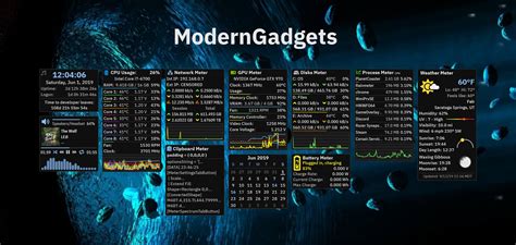 rainmeter cpu temp ram disk skin standardtaste