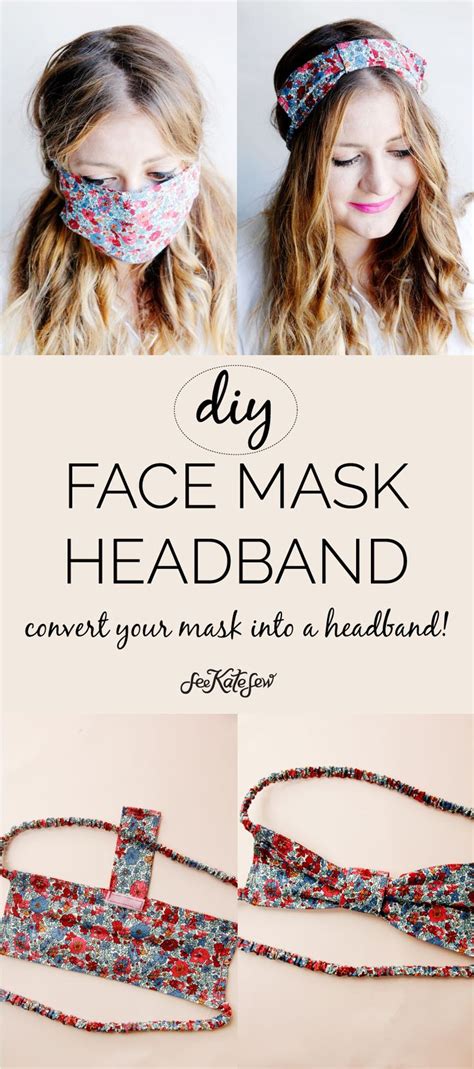 Headband Face Mask Pattern Wear Your Mask As A Headband Naaien