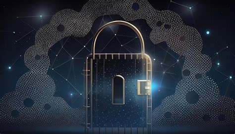 Premium Ai Image Lock Polygonal Wire Frame Mesh Like Constellation On Dark Blue Night Sky With