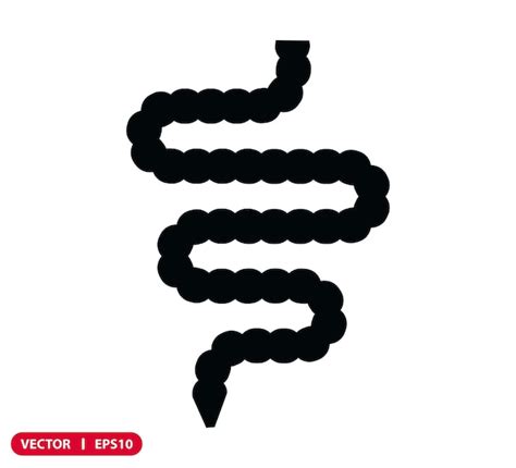 Premium Vector Intestine Icon Vector Flat Style Illustration