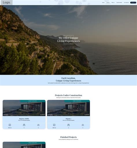 Responsive Real Estate Website Template Elementor Pro And Acf Property