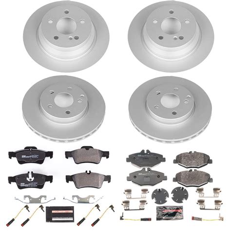 Powerstop Esk4515 Genuine Geomet Coated Rotors Ece R90 Brake Pads