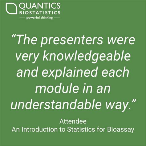 Bioassay Biostatistics Statistics Drugdevelopment Training Course Quantics Biostatistics