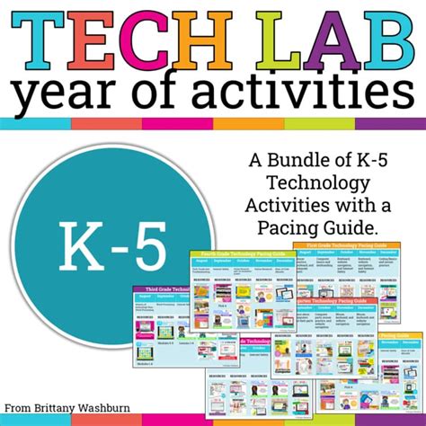 Technology Curriculum Activities Bundle Grades K 5 Full Year Computer Lab
