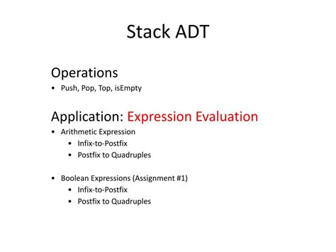 PPT Stack ADT PowerPoint Presentation Free Download ID