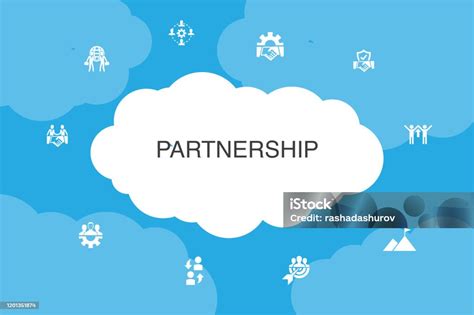 파트너십 인포그래픽 클라우드 디자인 템플릿 협력 신뢰 거래 협력 간단한 아이콘 구름에 대한 스톡 벡터 아트 및 기타 이미지 구름 동업 10 Istock