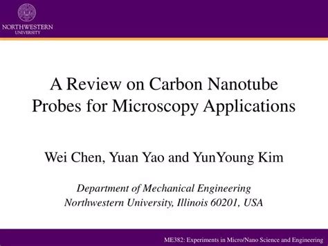 Ppt A Review On Carbon Nanotube Probes For Microscopy Applications Powerpoint Presentation