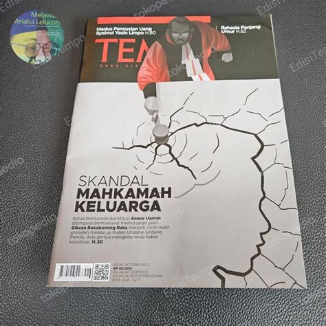Jual Majalah Tempo Terbaru Skandal Mahkamah Keluarga Oktober