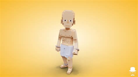 voxel slave character 3d lowpoly model bring your fantasy voxel