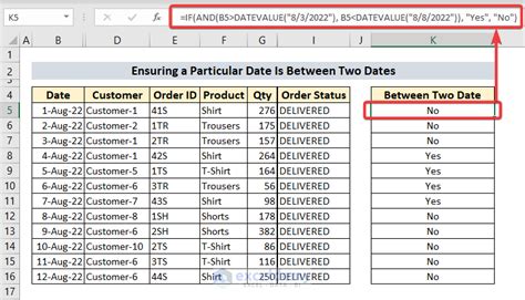 How To Determine If A Date Is Within A Date Range In Excel 2 Methods Exceldemy