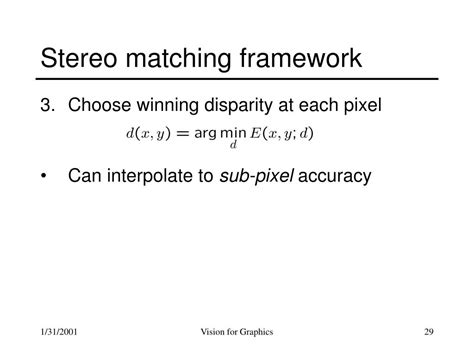 PPT Stereo Matching PowerPoint Presentation Free Download ID 5314574