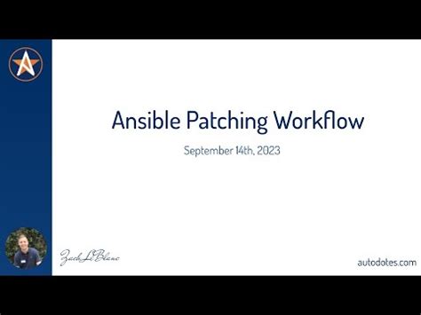 Ansible Patching Workflow YouTube