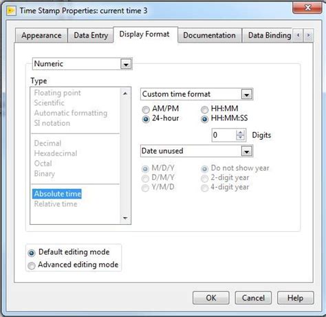 Solved Regarding Time Stamp Control In Labview Ni Community