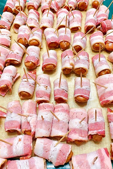 Glazed Bacon Wrapped Smokies My Table Of Three My Table Of Three