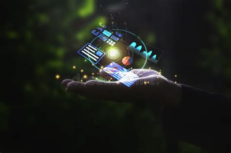 A Man Using Smart Phone Analyzing Graph For Data Management To Make Report Stock Photo Image