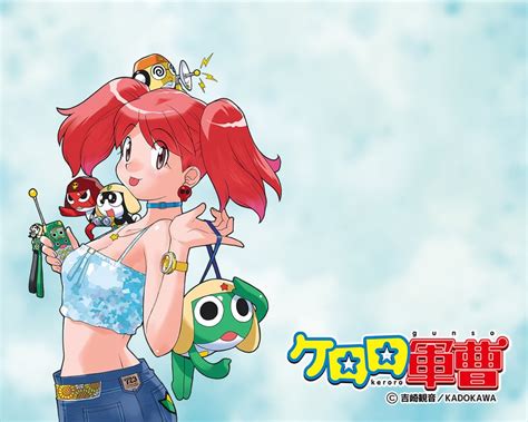 Keroro Hinata Natsumi Giroro Tamama And Kururu Keroro Gunsou