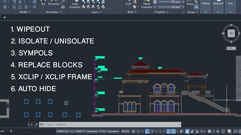 معلومات مهمة للرسم عالأوتوكادautocad Wipeout Isolate Symbols Replace Block Xclip And Auto