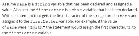 Solved In Java Assume Name Is A String Variable That Has Been