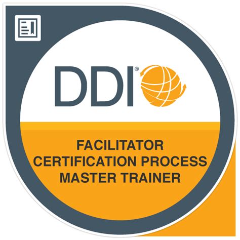 Ddi Facilitator Certification Process Master Trainer Credly