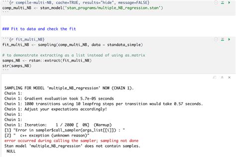 Rstan 2193 Sampling Error Rstan The Stan Forums