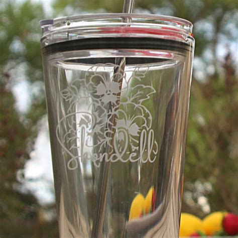 Monogrammed Glasses Etsy