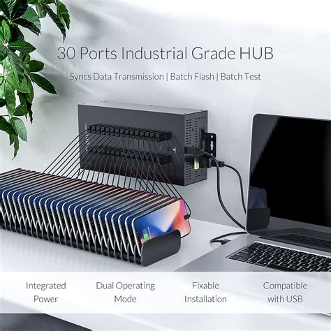 Orico Industrial Usb Hub 30 Ports Mountable 150w Powered Industrial Grade Usb 2 0 Hub Expore