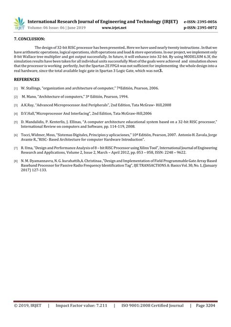 Irjet Design Of Low Power 32 Bit Risc Processor Using Verilog Hdl Pdf Operating Systems