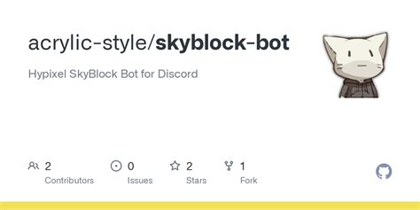 Github Acrylic Style Skyblock Bot Hypixel Skyblock Bot For Discord