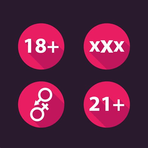 Adult Content Icons 3463078 Vector Art At Vecteezy