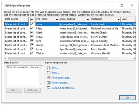 Master List For Mail Merge Wizard Enterprise Times