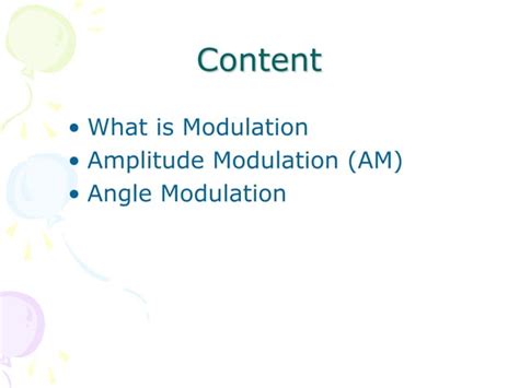 amplitude and angular modulation ppt
