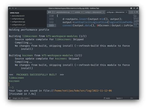 kdesrc build packages package control