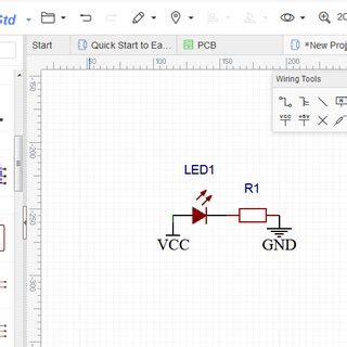An Example Of Building Electronic Circuit In Easyeda Download Scientific Diagram