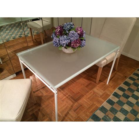 Ikea Plexiglass Dining Room Table W 2 Chairs Aptdeco