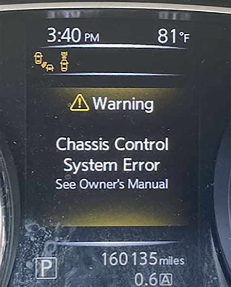 How To Fix Chassis Control System Error Nissan Rogue