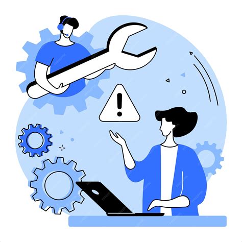 Troubleshooting System Concept Illustration Vector Premium Ai